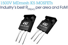 1500 V MDmesh™ K5 MOSFETs - STMicroelectronics | DigiKey
